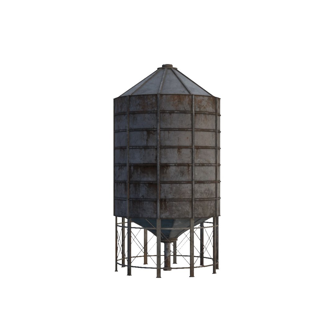 3D Model Farm Silo - TurboSquid 2375924