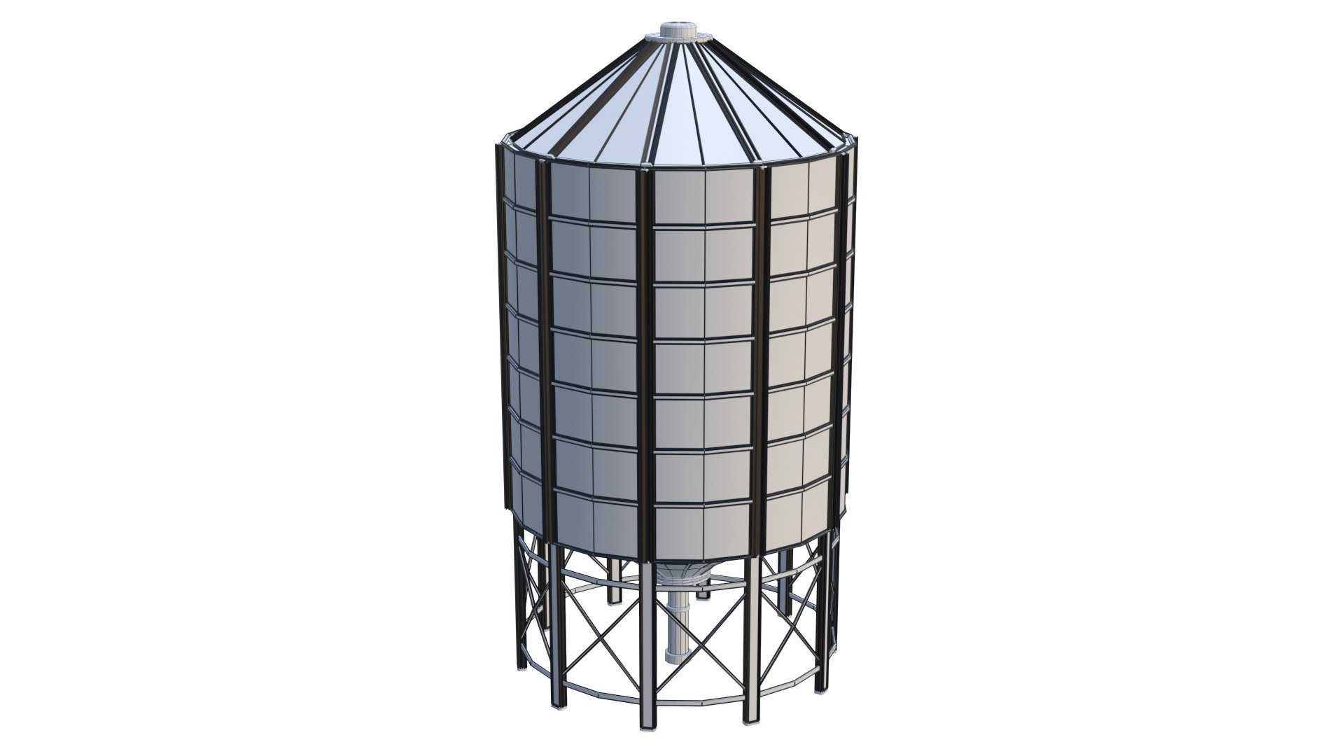 3D Model Farm Silo - TurboSquid 2375924