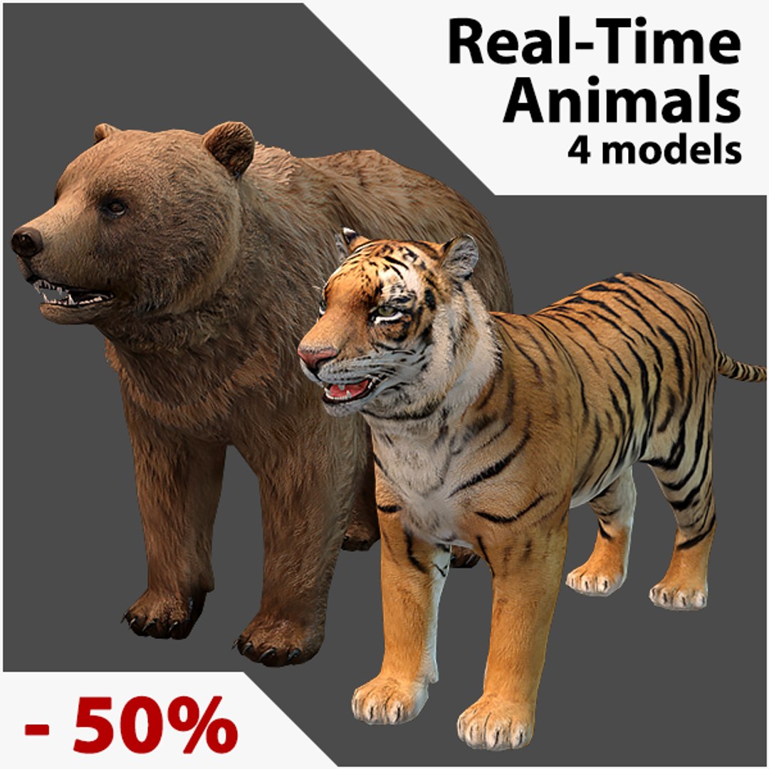 Animals Real-time Fur Obj