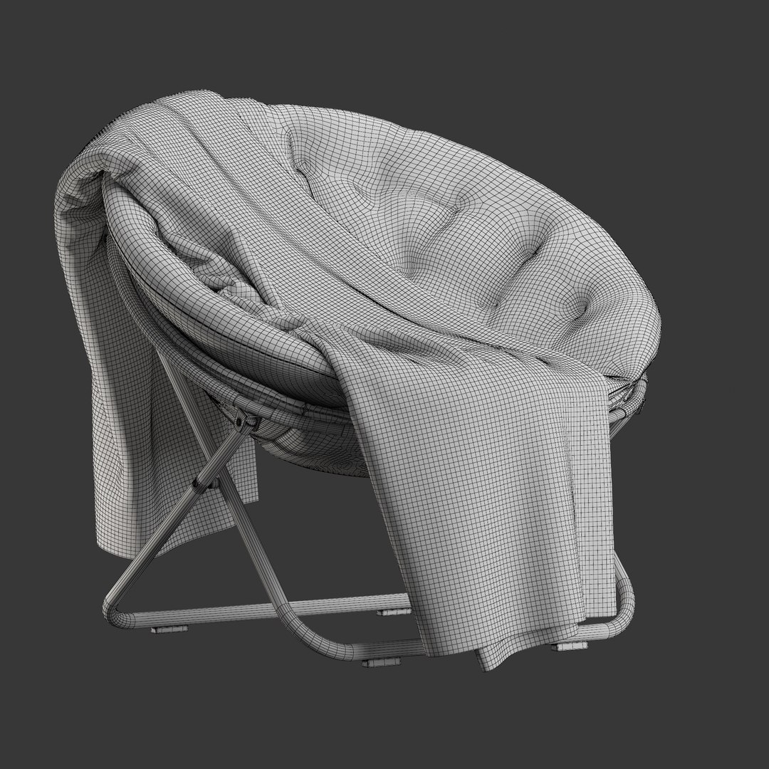 3D Model Leather Hang-A-Round Chair - TurboSquid 1857030