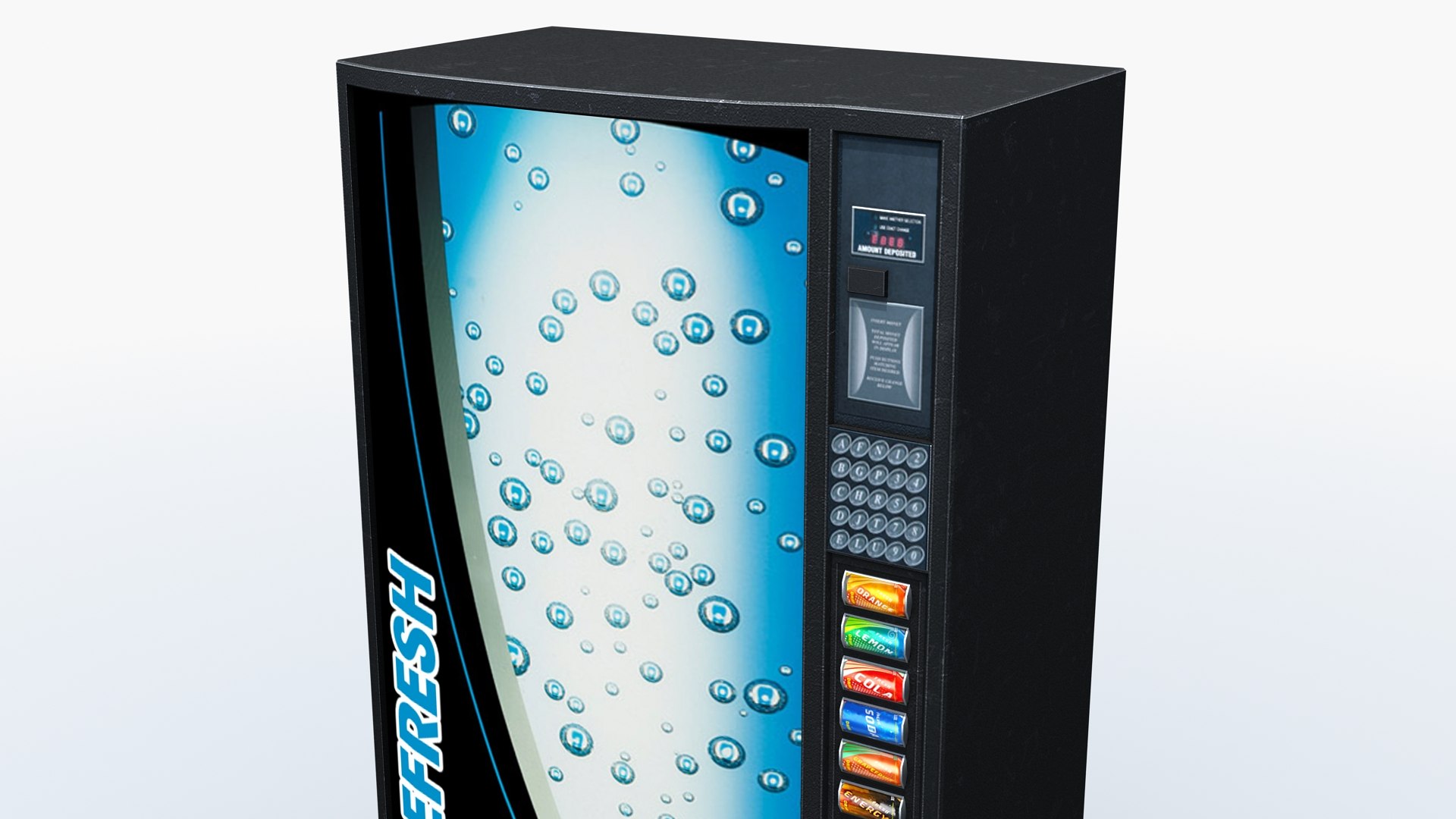 Generic Drinks Vending Machine 3d Model