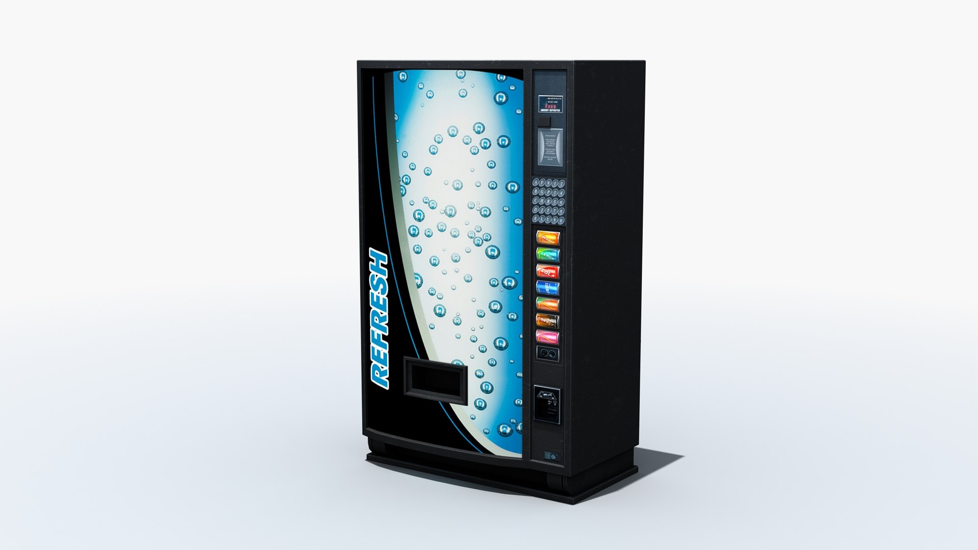 Generic Drinks Vending Machine 3d Model