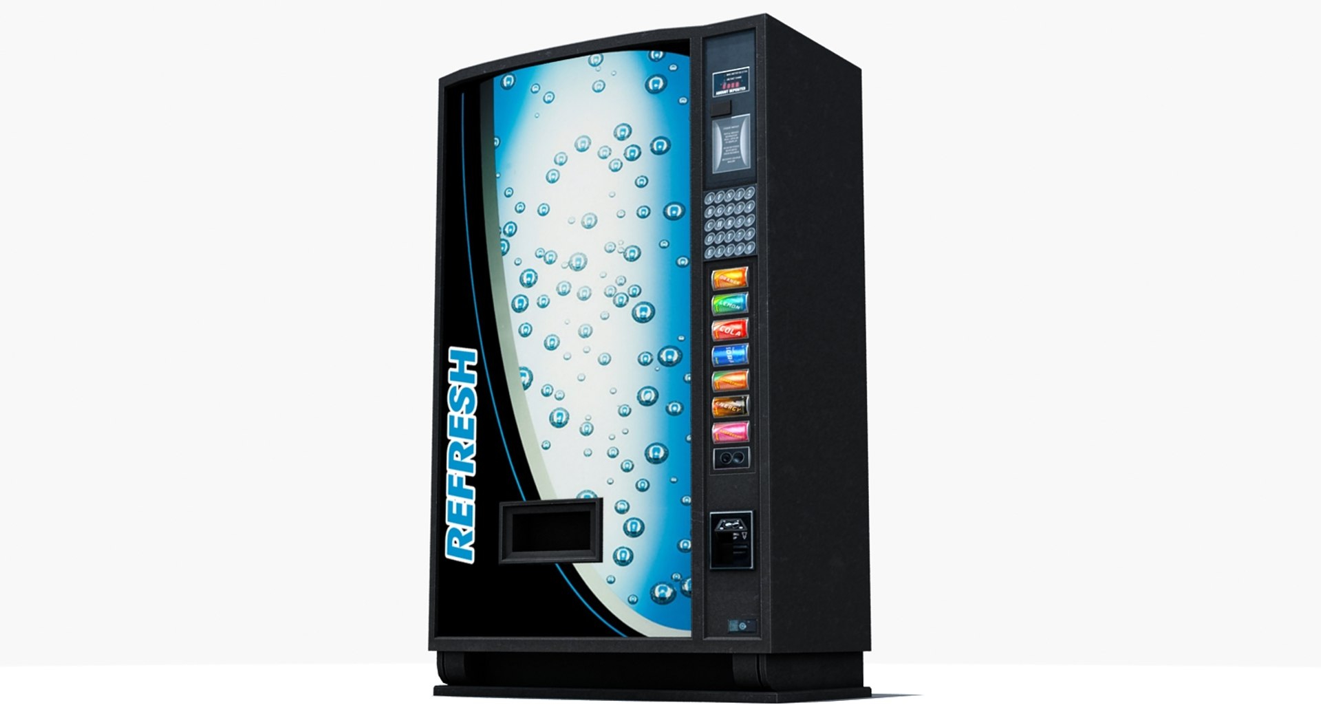 Generic Drinks Vending Machine 3d Model