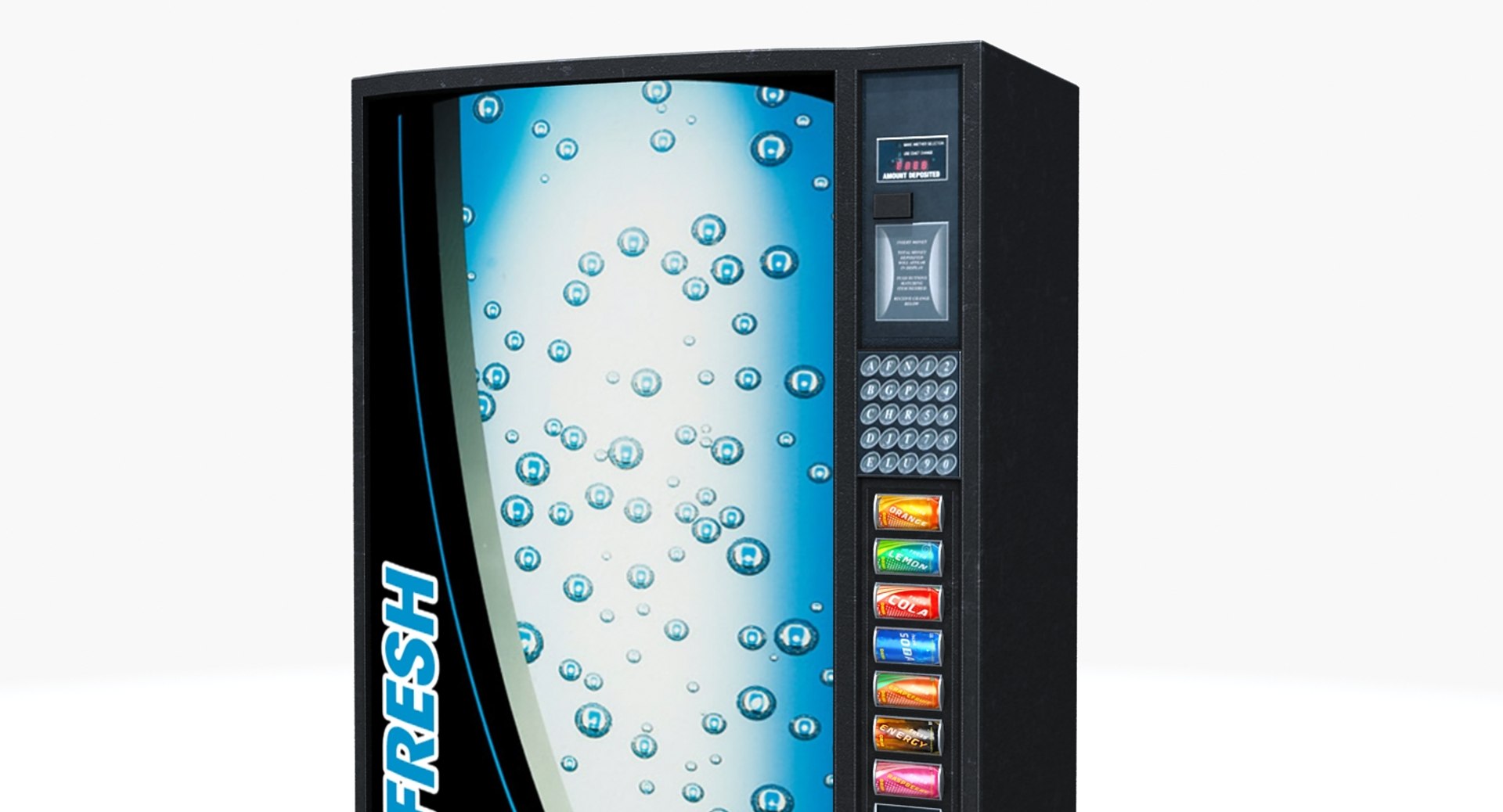 Generic Drinks Vending Machine 3d Model
