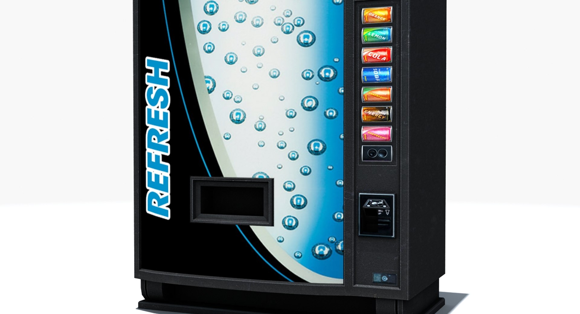 Generic Drinks Vending Machine 3d Model