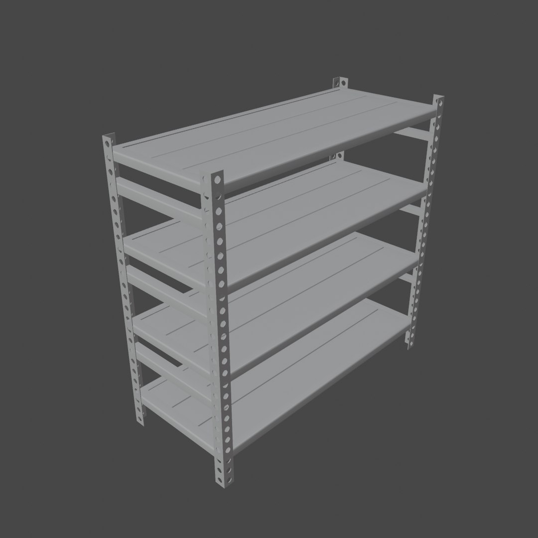3D Model Metal Shelf 01 - TurboSquid 2307570
