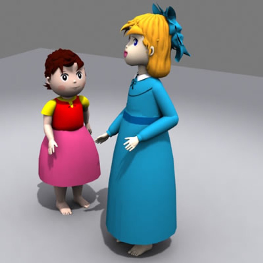 3d Model Cartoon Characters Heidi