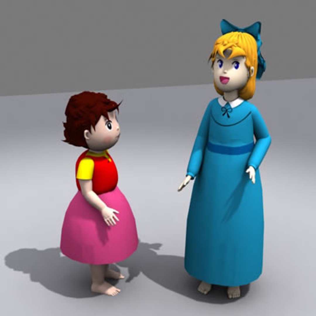 3d Model Cartoon Characters Heidi