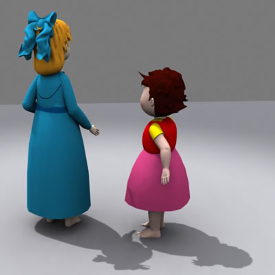 3d Model Cartoon Characters Heidi