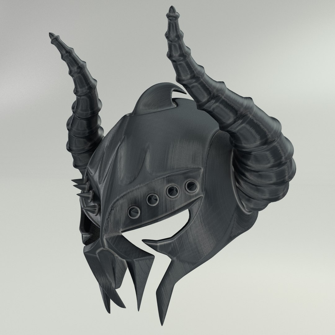 3d 3ds Horned Helmet