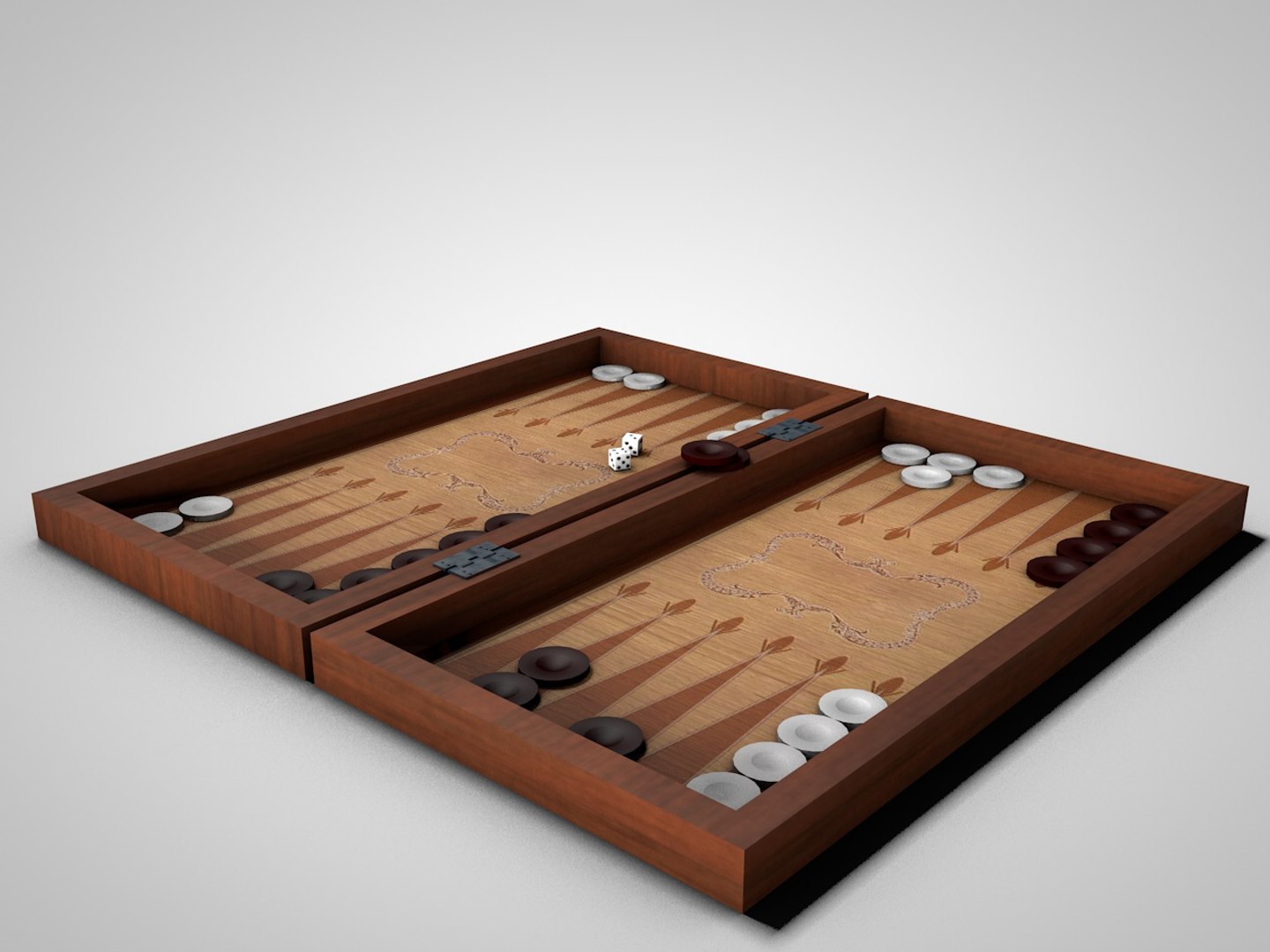 3d Model Checkers Backgammon