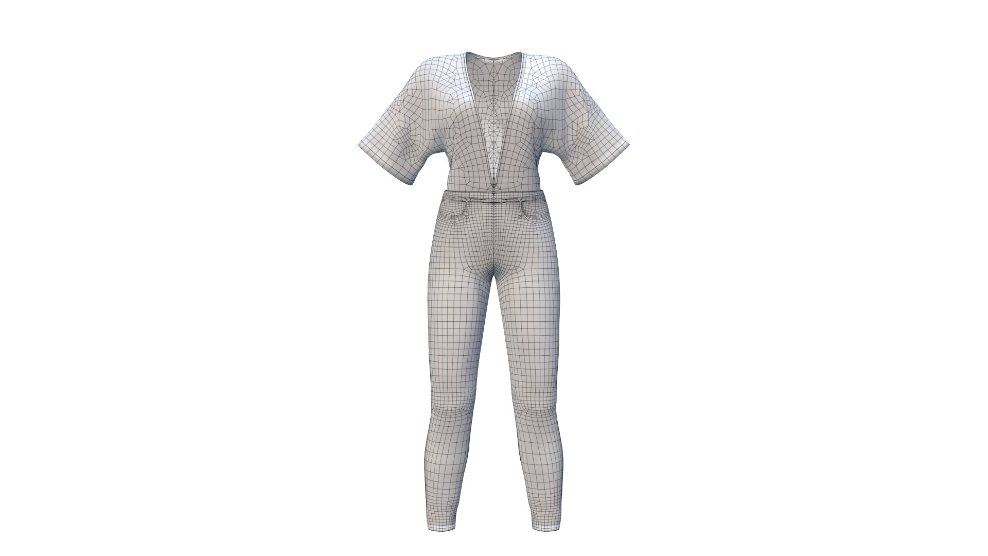 Leather Pants And White Wrap 3D Model 3D Model - TurboSquid 2303747
