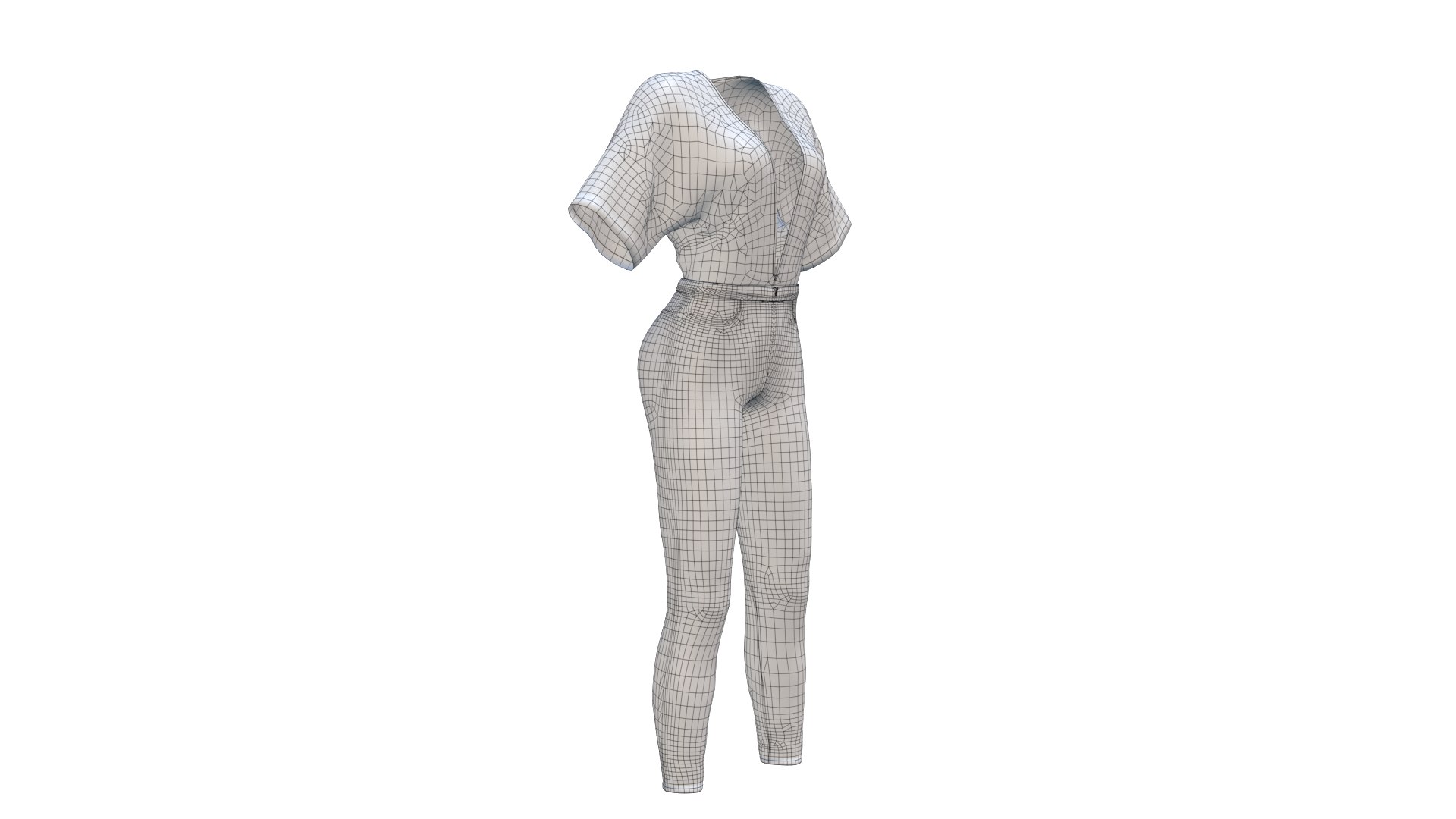 Leather Pants And White Wrap 3D Model 3D Model - TurboSquid 2303747