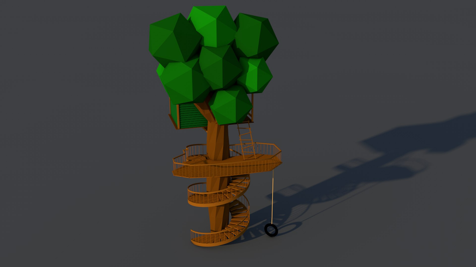 Treehouse Tree House 3d Model