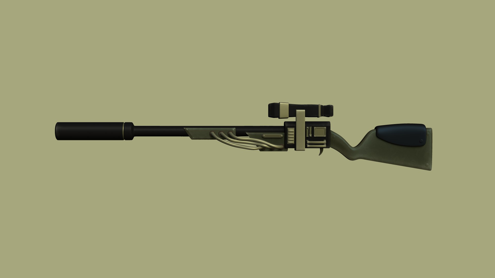 3D Sniper Rifle Gun Model - TurboSquid 1674839