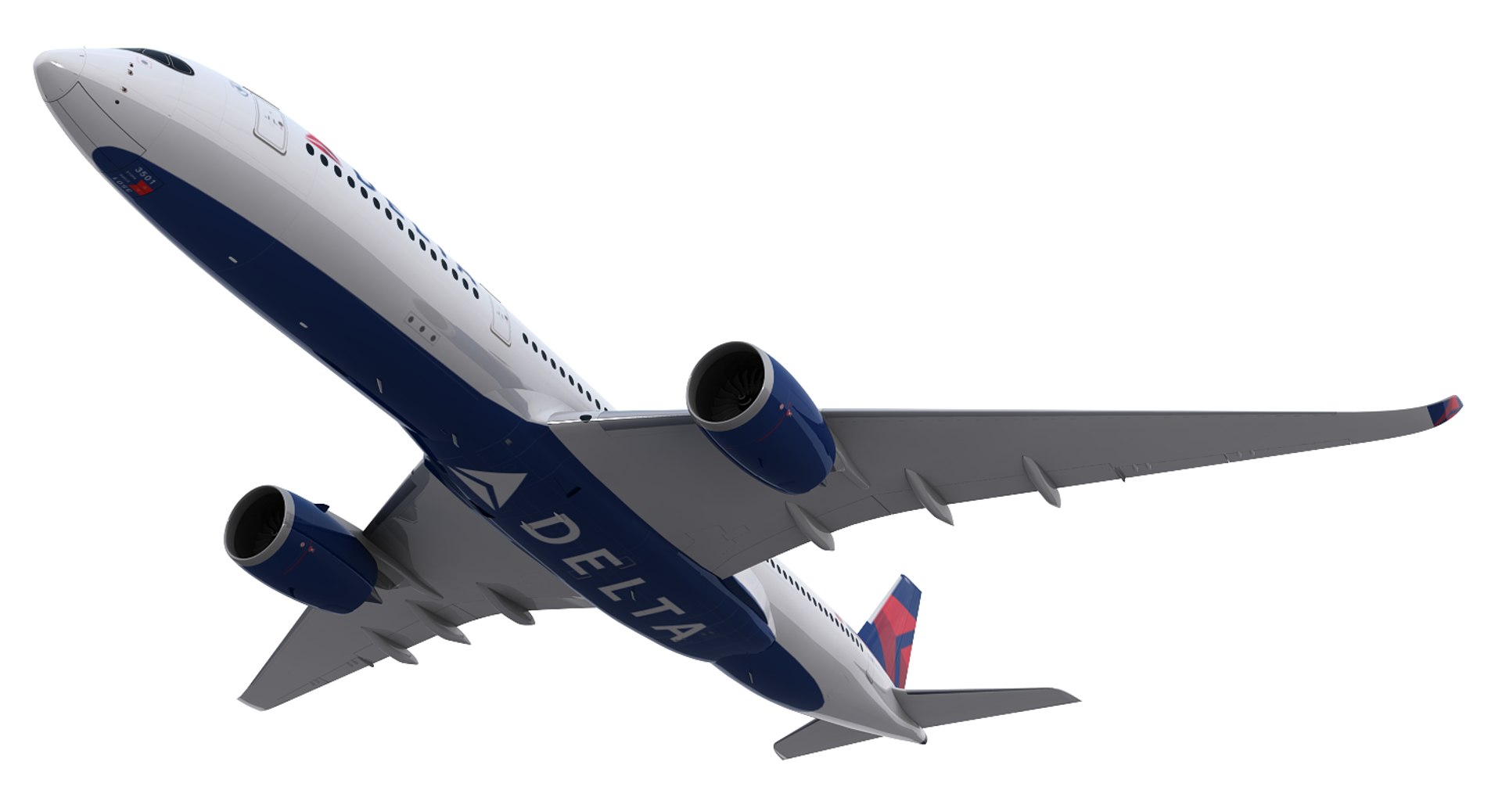 A350-900 Delta 3D - TurboSquid 1178701