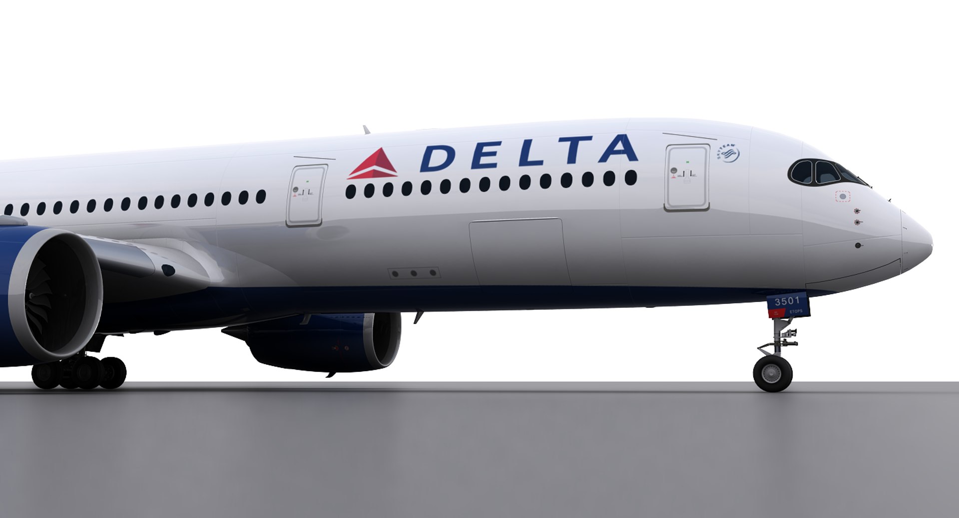A350-900 Delta 3D - TurboSquid 1178701