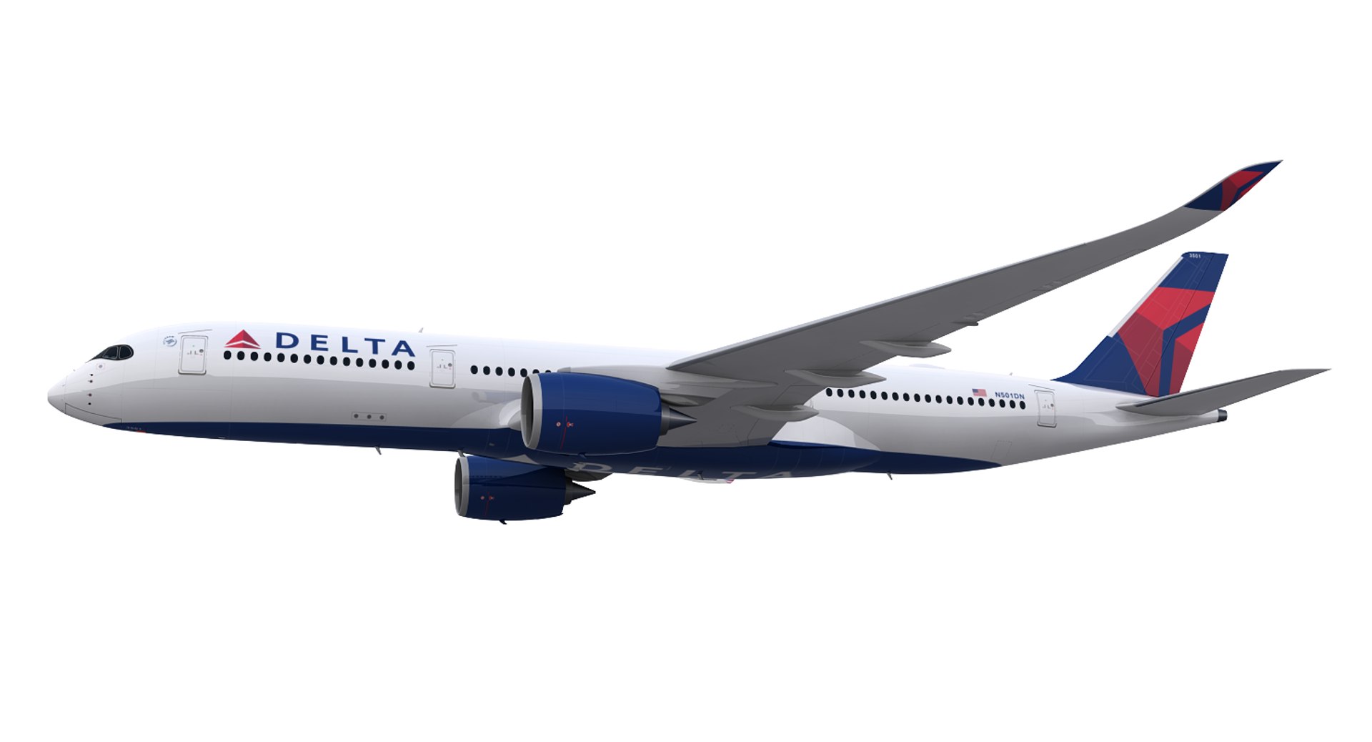 A350-900 Delta 3D - TurboSquid 1178701