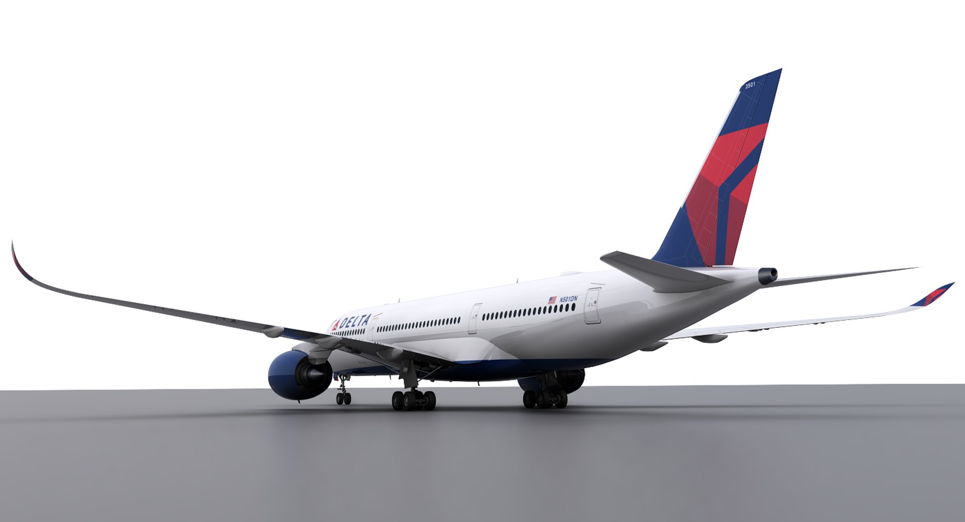 A350-900 Delta 3D - TurboSquid 1178701