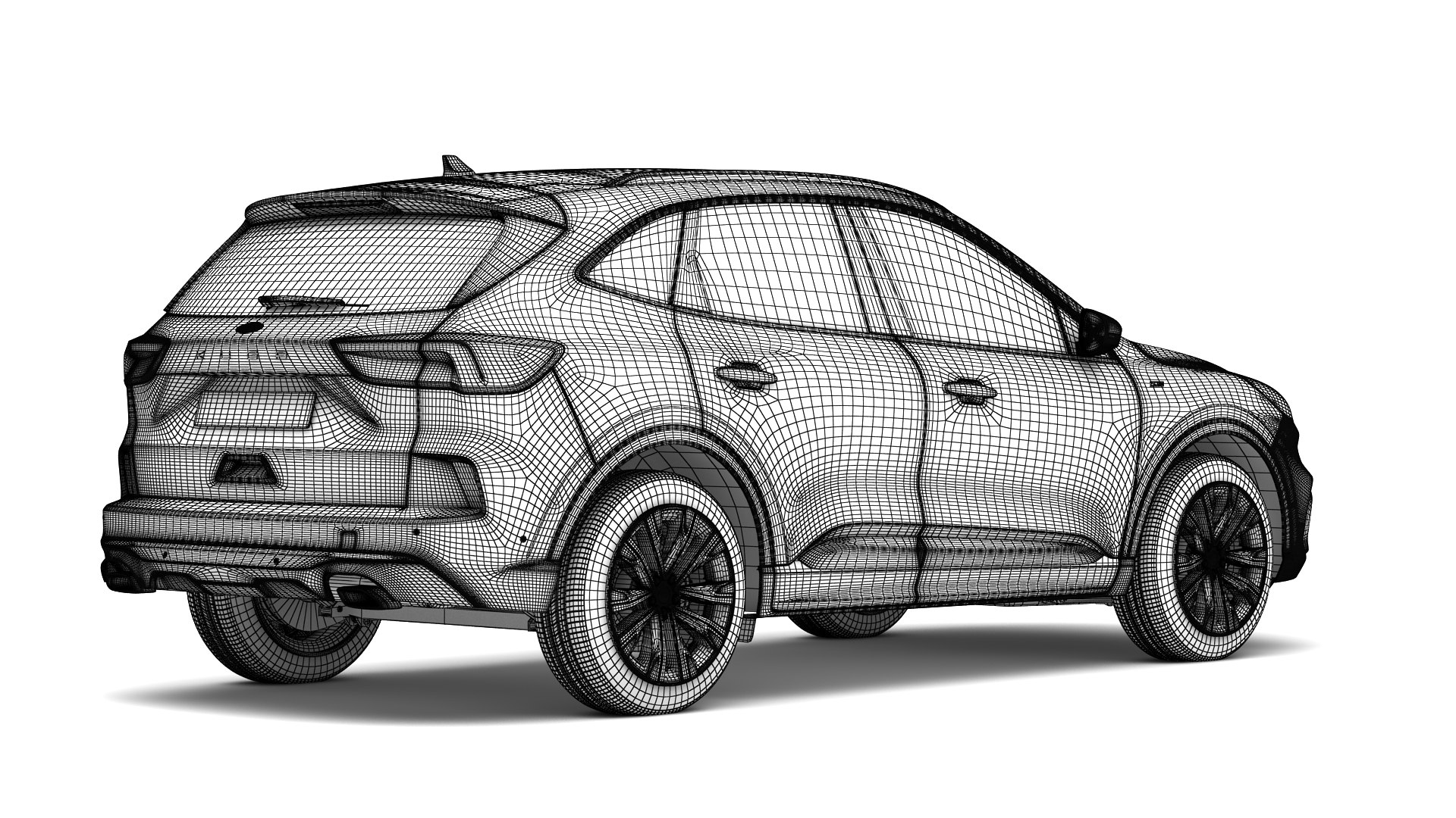 Ford Kuga 2021 Model - TurboSquid 1835196