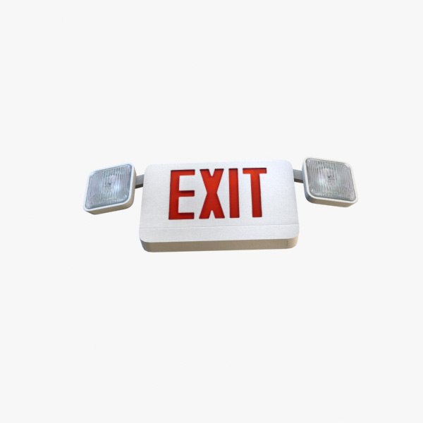 3d model emergency exit sign lighting