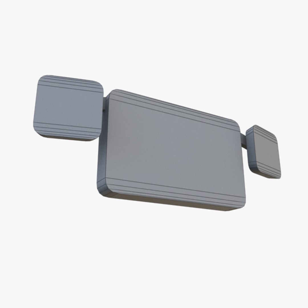 3d Model Emergency Exit Sign Lighting