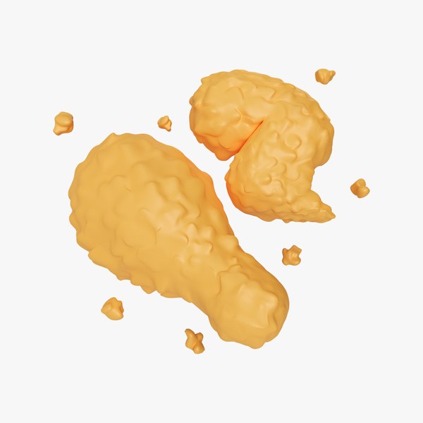 Cartoon Crispy Fried Chicken 3D model - TurboSquid 1955832