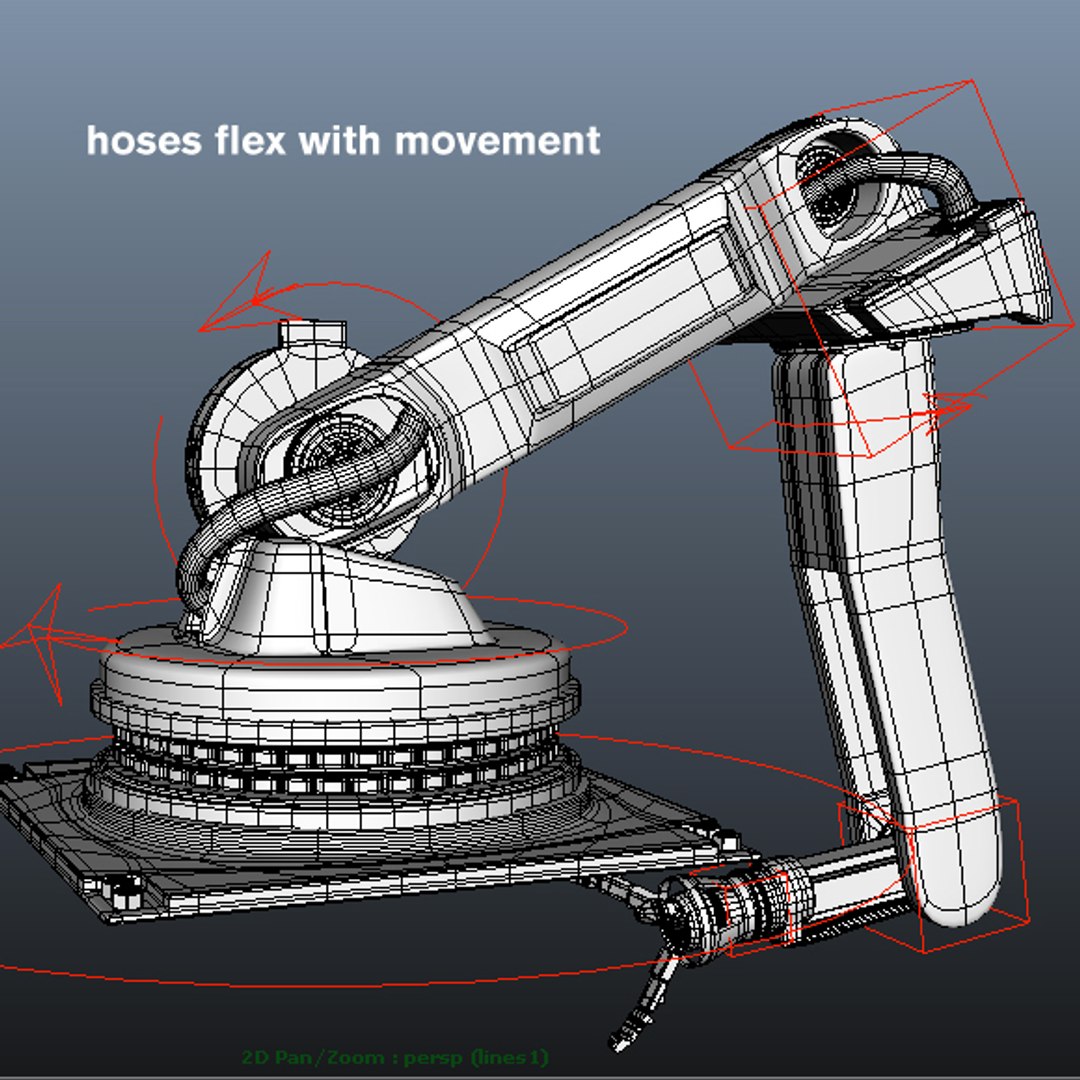 Maya Industrial Robotic Arm Rigged
