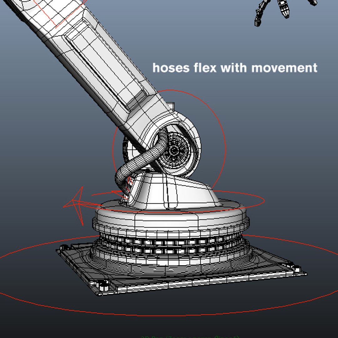 Maya Industrial Robotic Arm Rigged