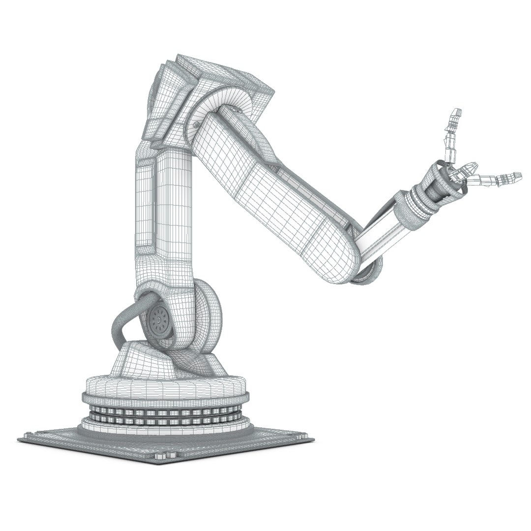 Maya Industrial Robotic Arm Rigged