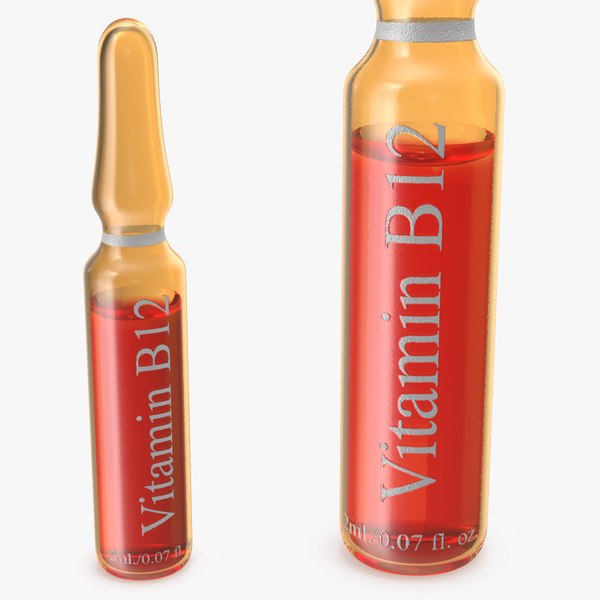 modelo 3d Ampolla ámbar de 2 ml de vitamina B12 - TurboSquid 1692555