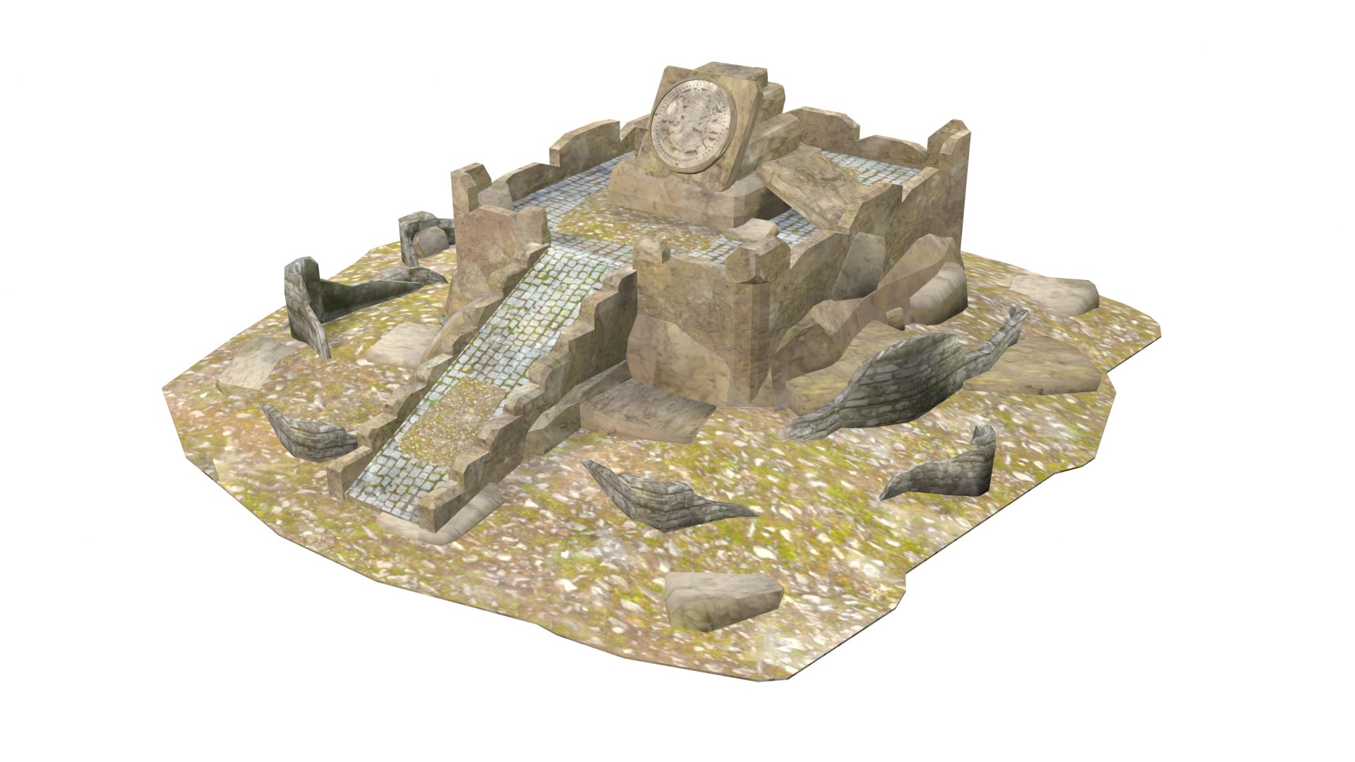 3D Model Mayan Buildings - - TurboSquid 1607689
