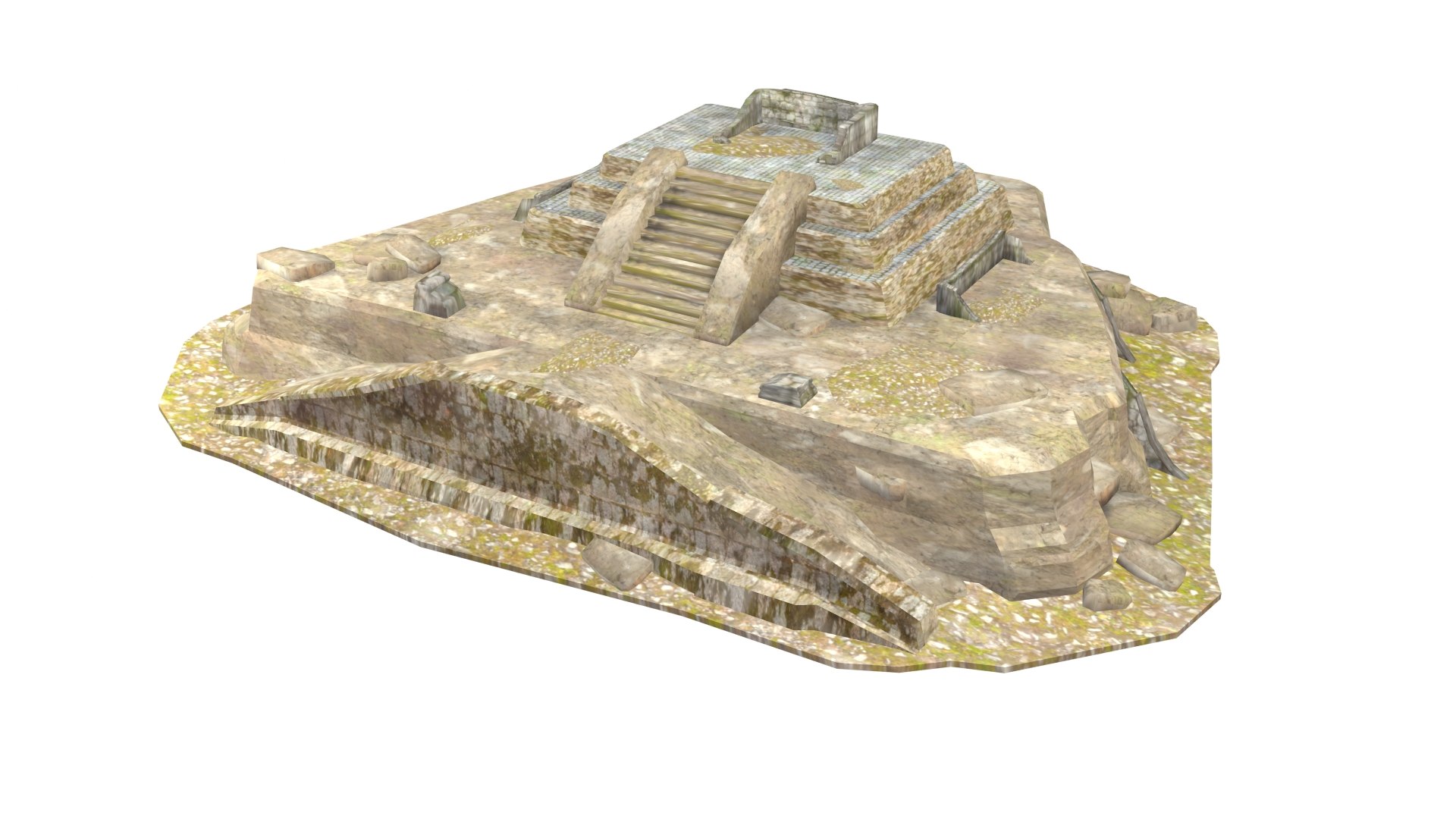 3D Model Mayan Buildings - - TurboSquid 1607689