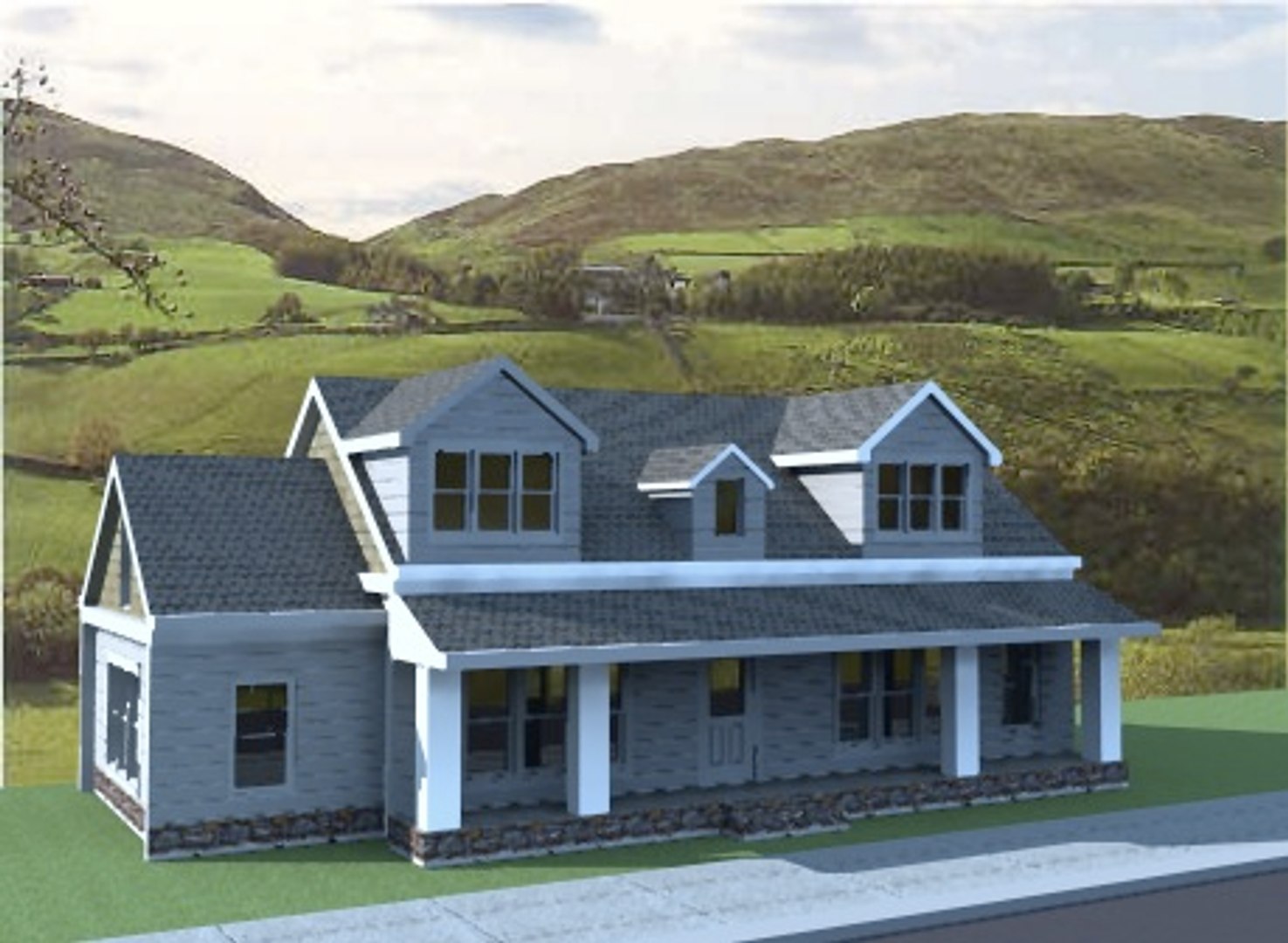 3ds Modern Country House