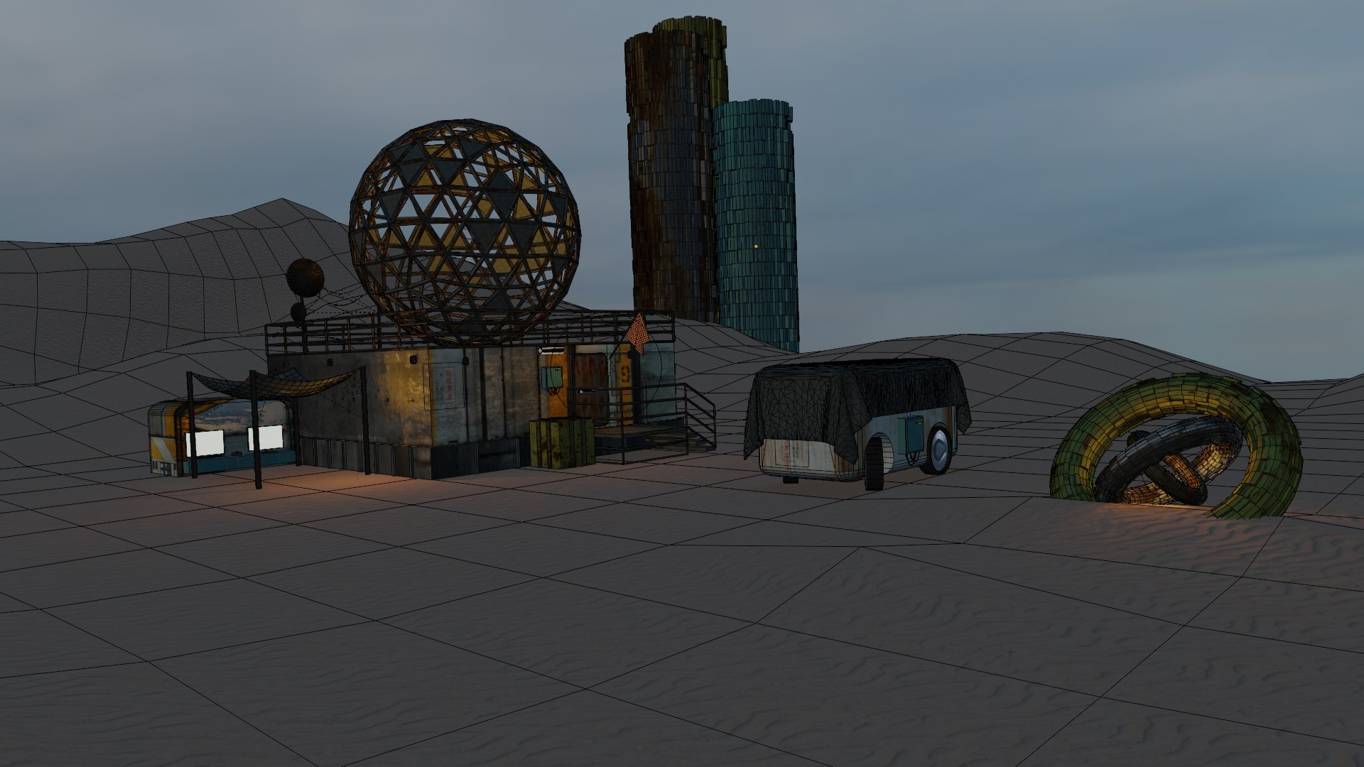 3D Apocalyptic Base - TurboSquid 2159363