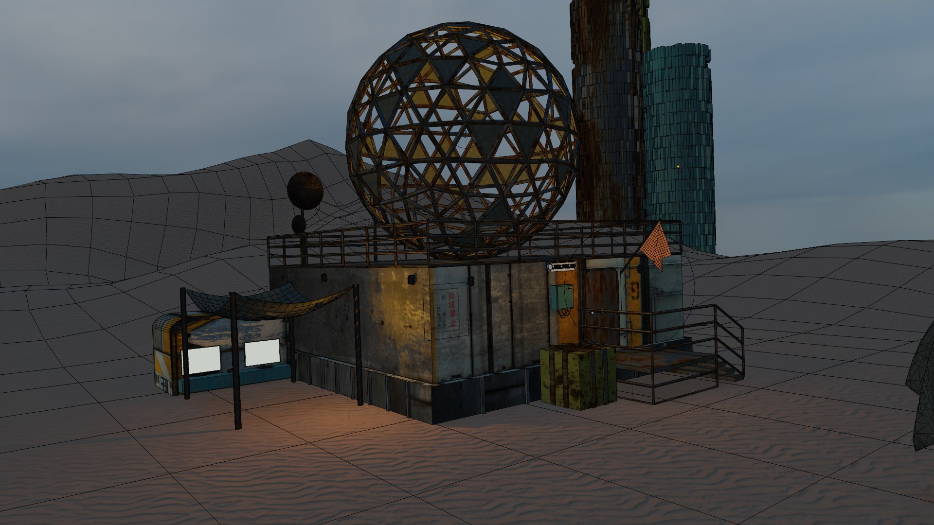 3D Apocalyptic Base - TurboSquid 2159363