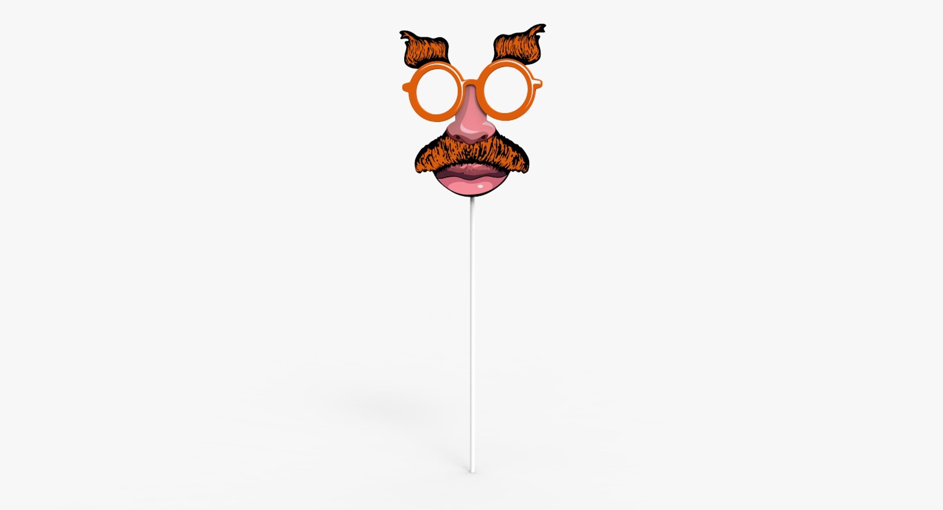 Face Mask Stick Props Model - TurboSquid 1407592