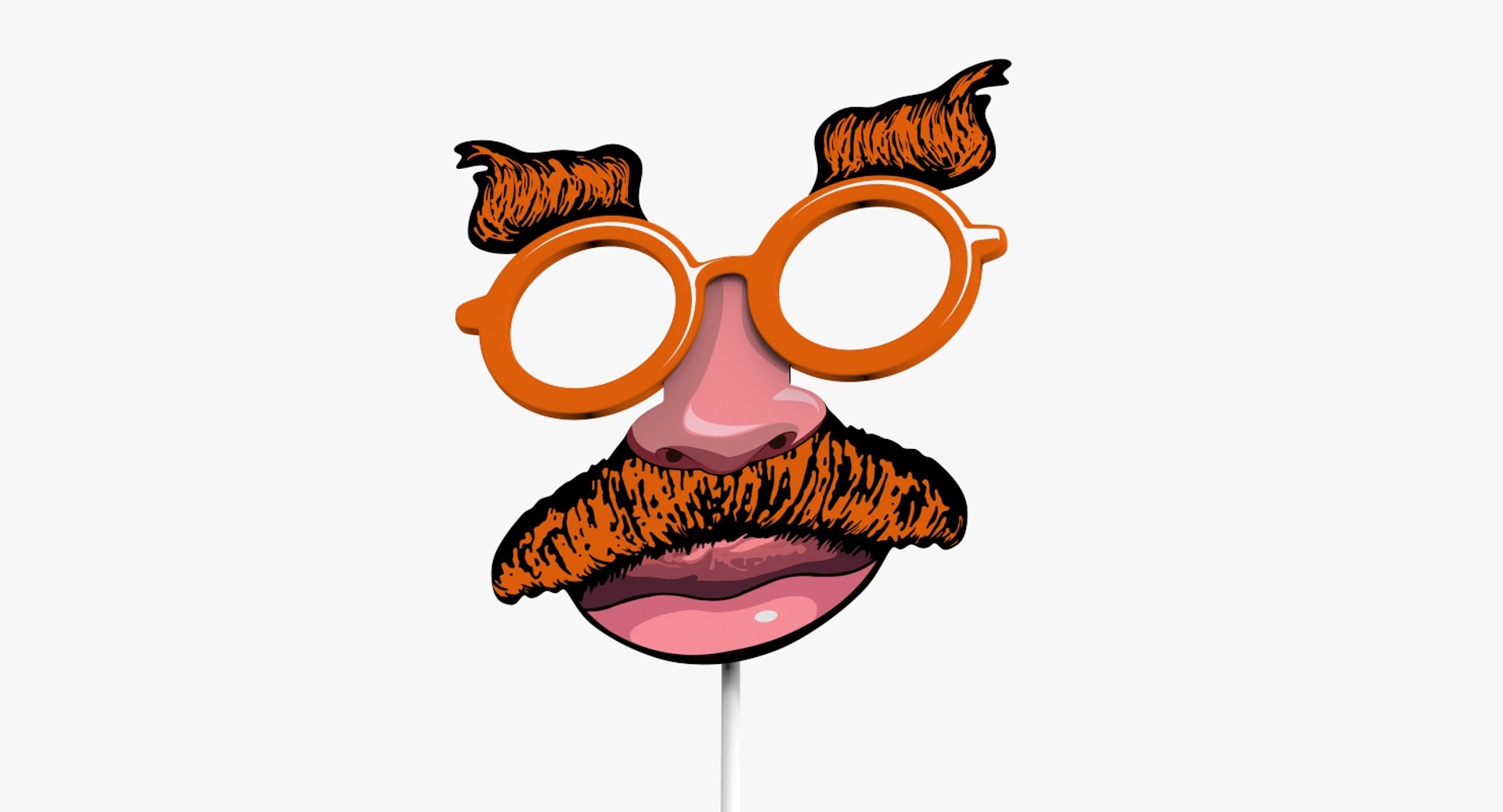 Face Mask Stick Props Model - TurboSquid 1407592