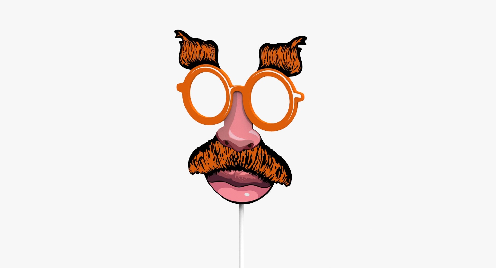 Face Mask Stick Props Model - TurboSquid 1407592