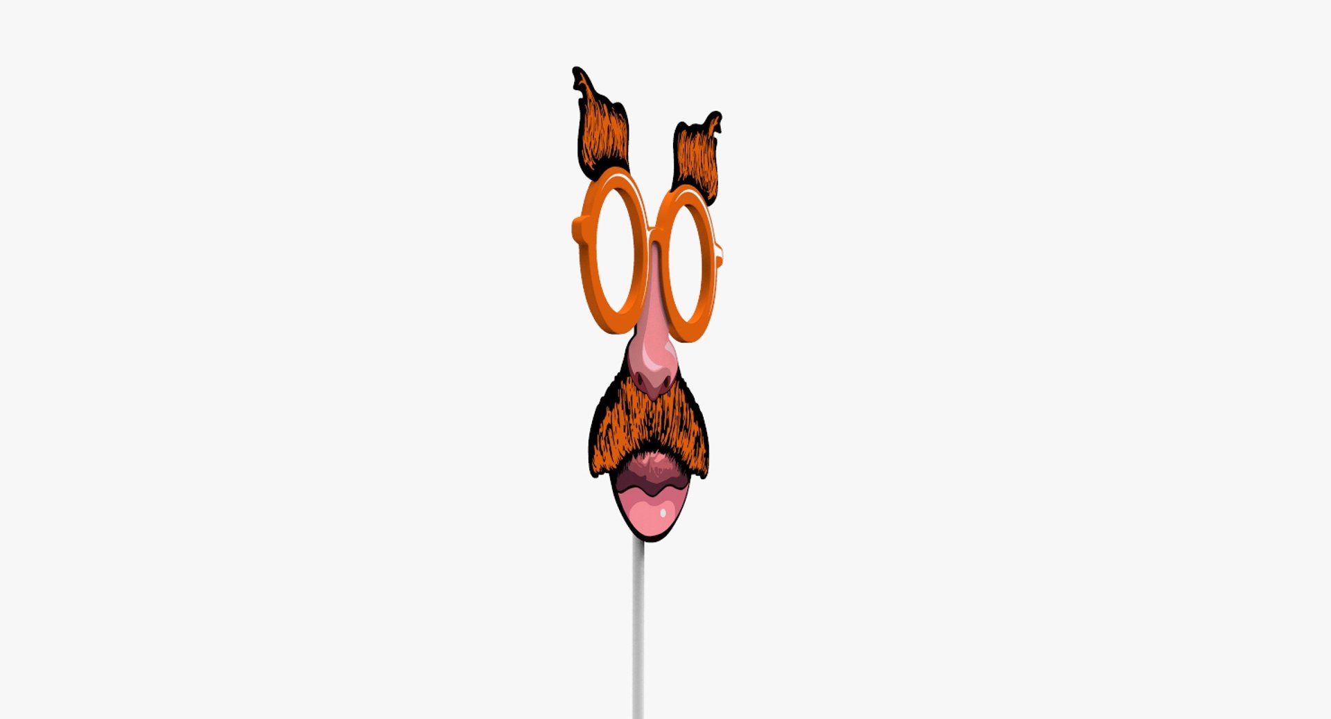 Face Mask Stick Props Model - TurboSquid 1407592
