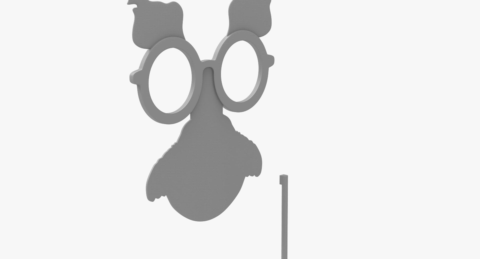 Face Mask Stick Props Model - TurboSquid 1407592
