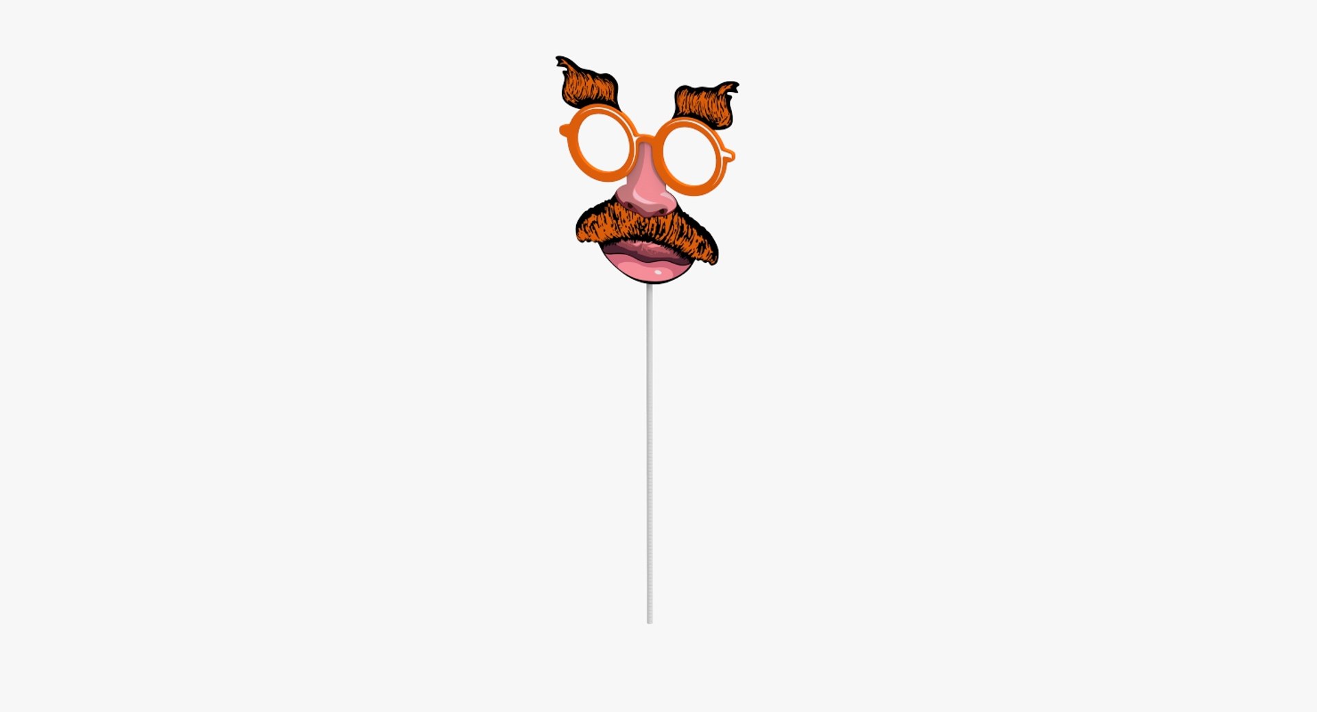 Face Mask Stick Props Model - TurboSquid 1407592