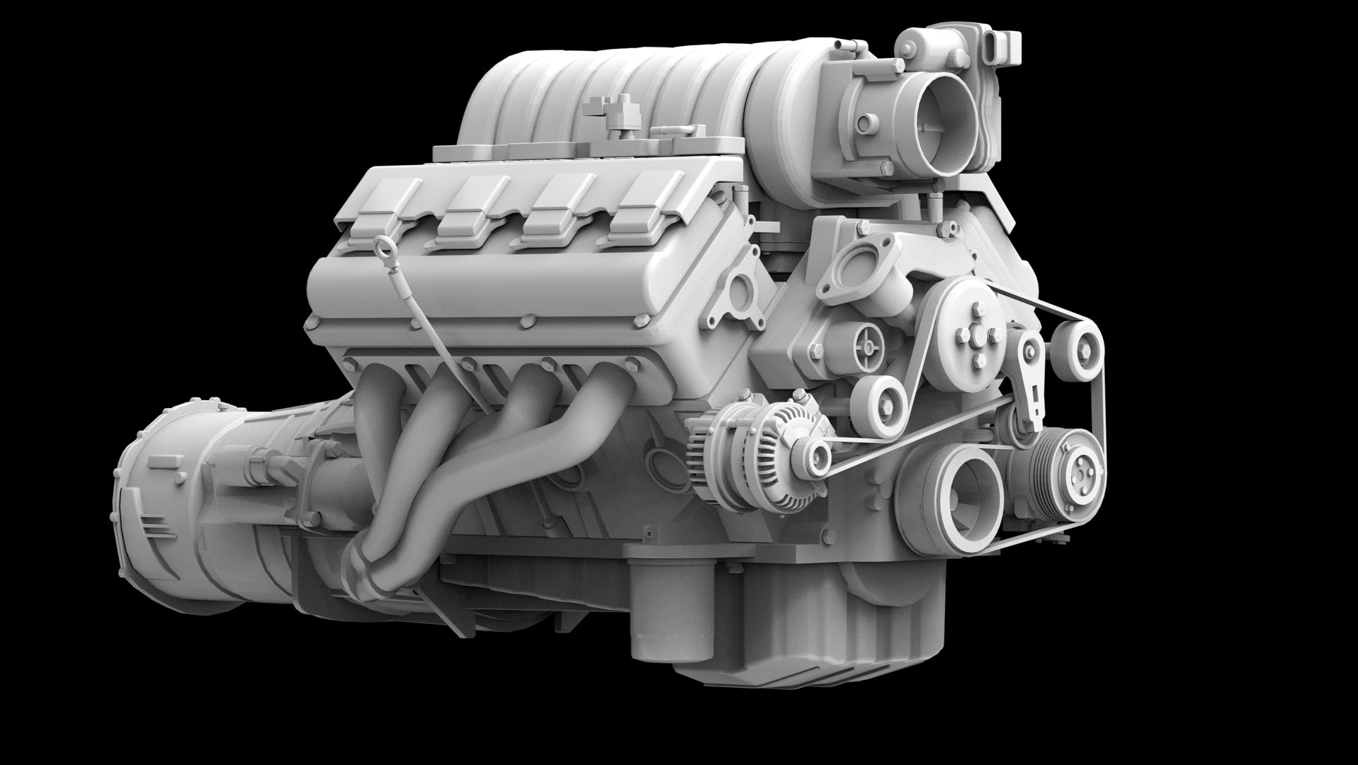 3D Dodge SRT Hemi V8 - TurboSquid 2306653