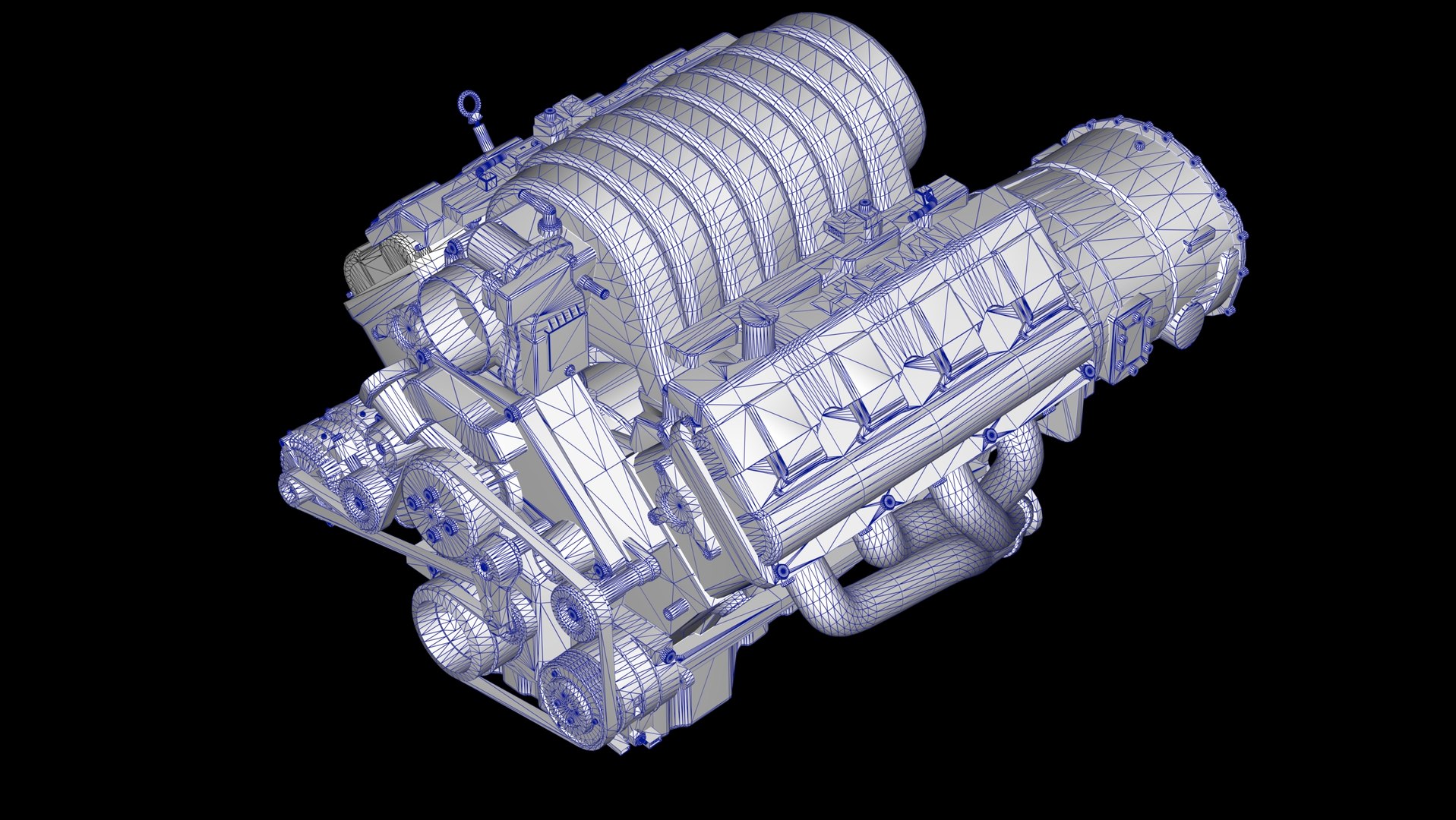 3D Dodge SRT Hemi V8 - TurboSquid 2306653