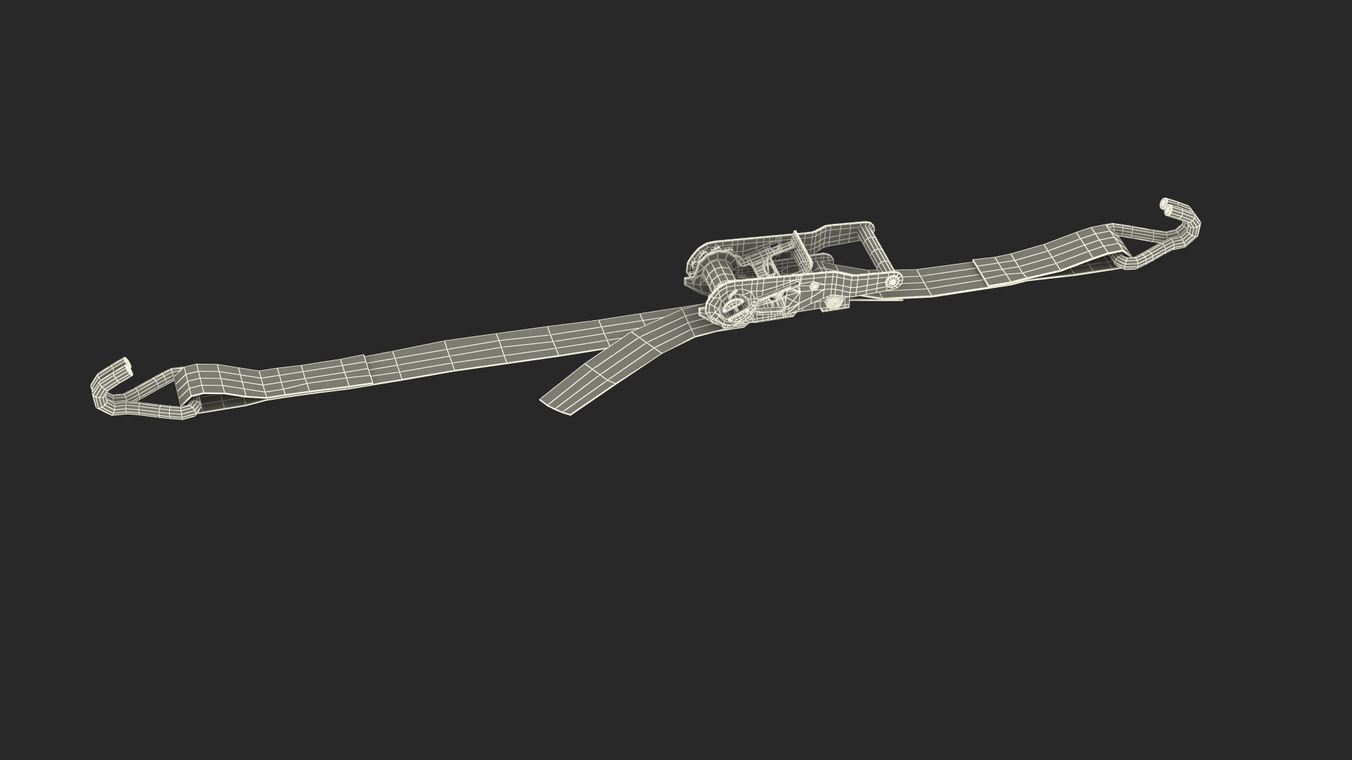 3D Model Ratchet Strap Fastened - TurboSquid 1759881