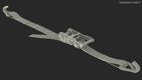 3D model Ratchet Strap Fastened - TurboSquid 1759881
