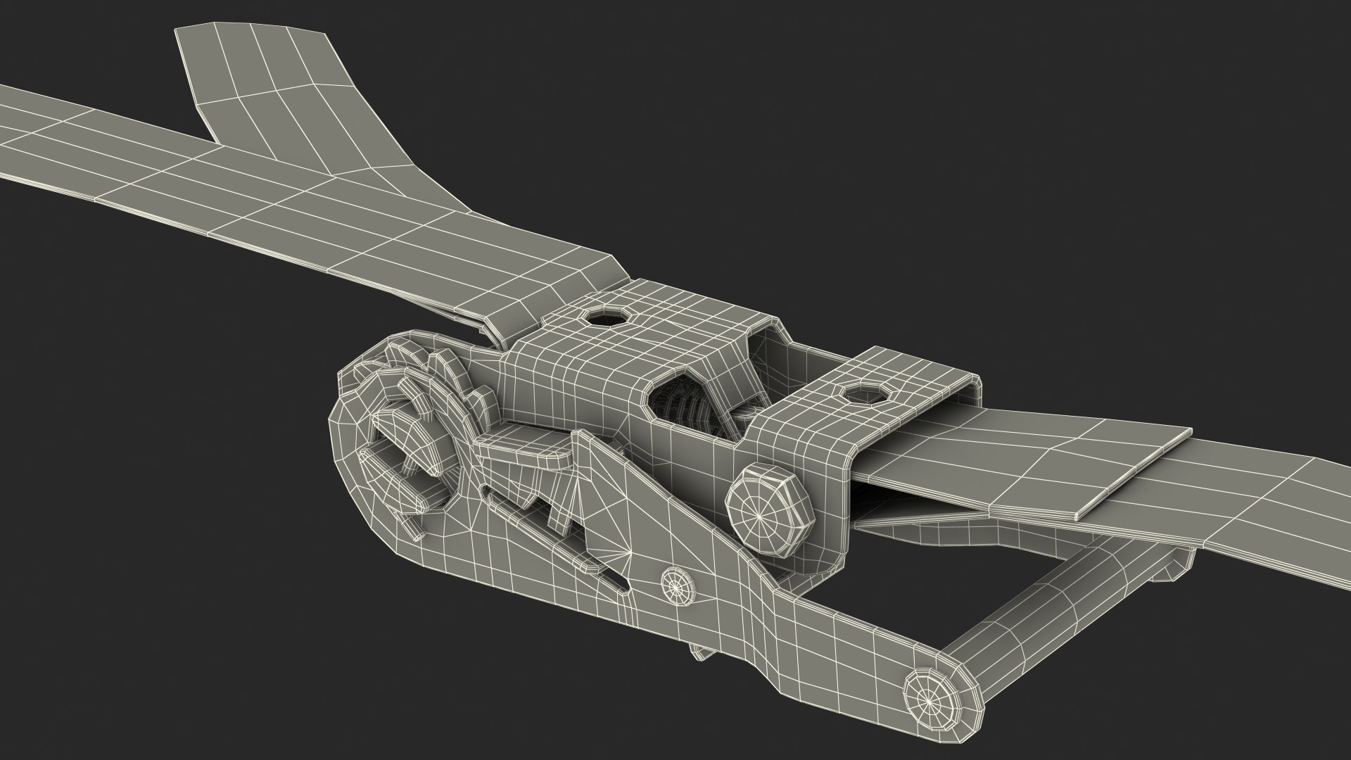3D model Ratchet Strap Fastened - TurboSquid 1759881
