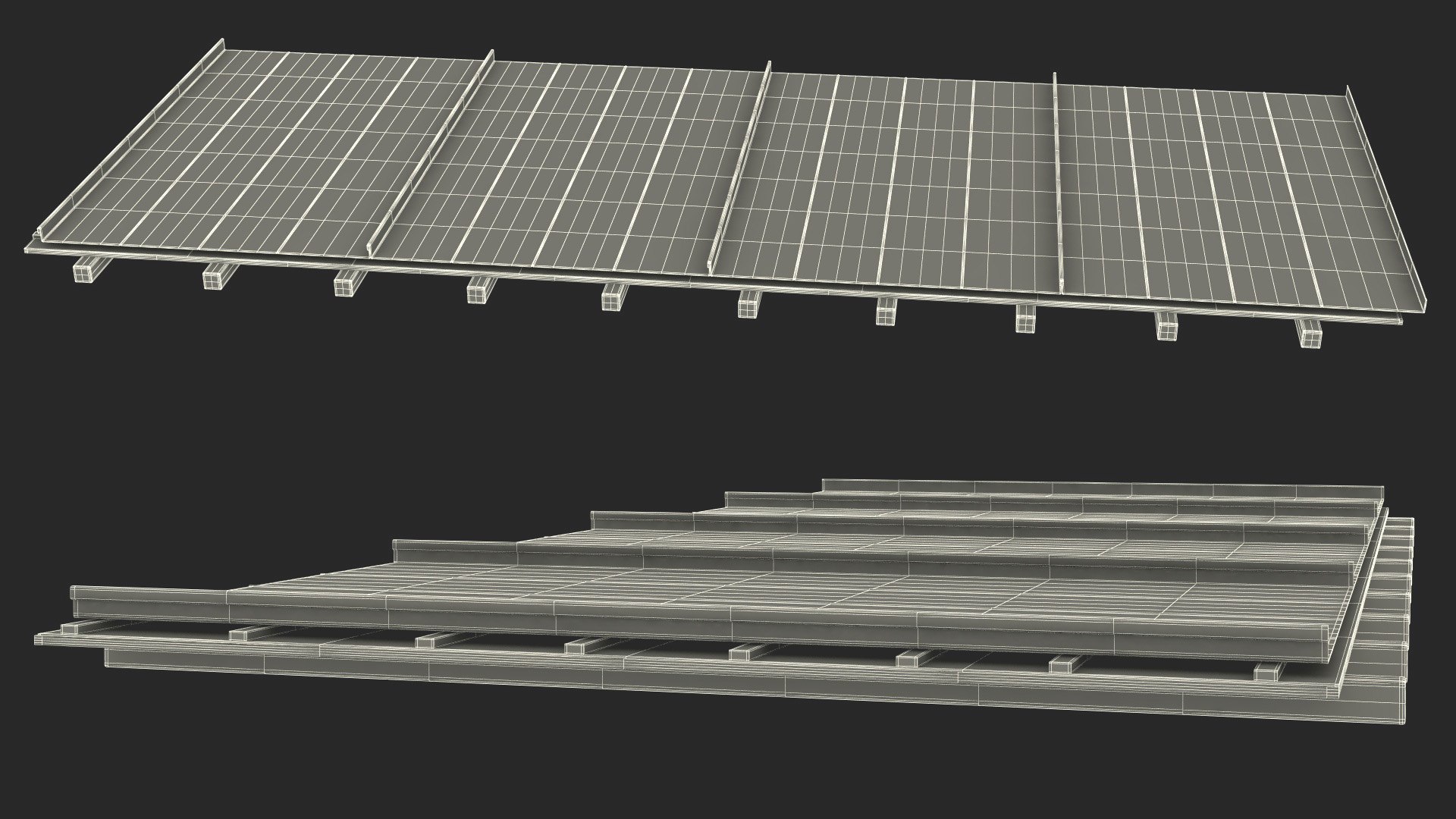Standing Seam Roof 3D Model - TurboSquid 2248295