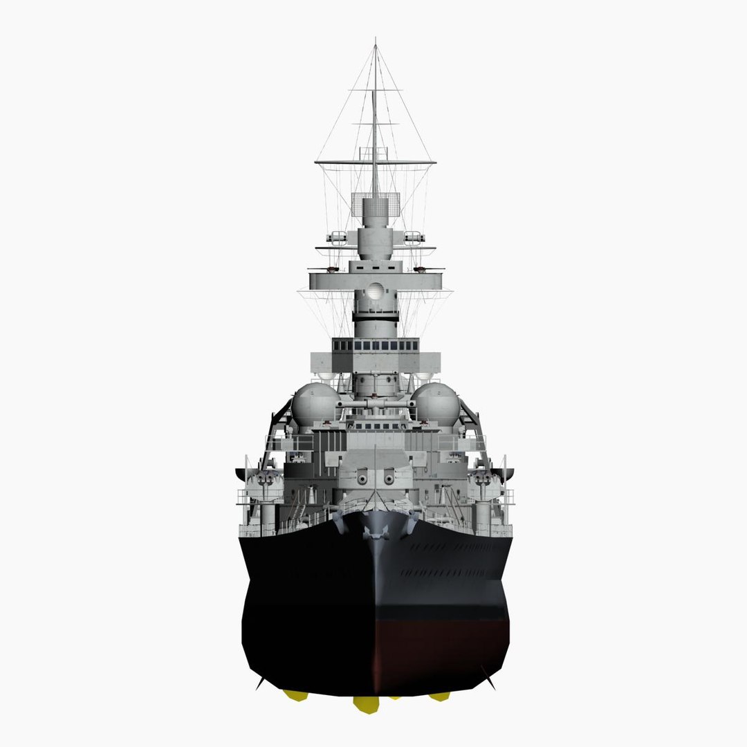 Heavy Cruiser Hipper Ww2 German 3d Max