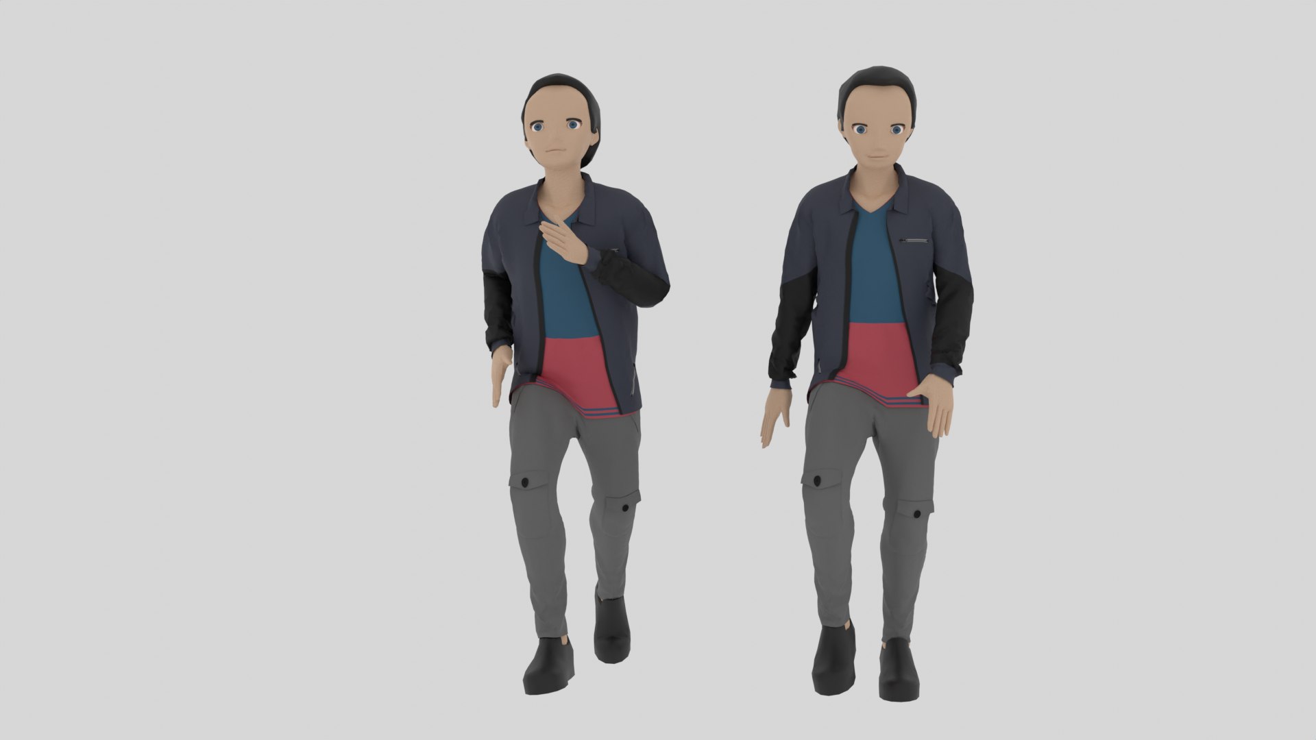 3D Cartoon Character Walking And Running Animation - TurboSquid 2004012